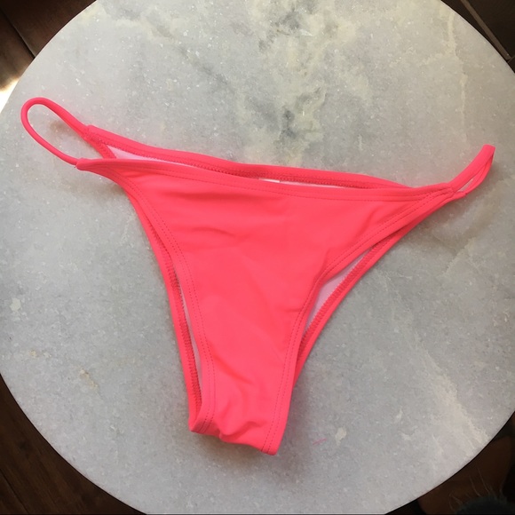 Swim | Mallory Neon Pink Cheekie Bikini Bottoms | Poshmark